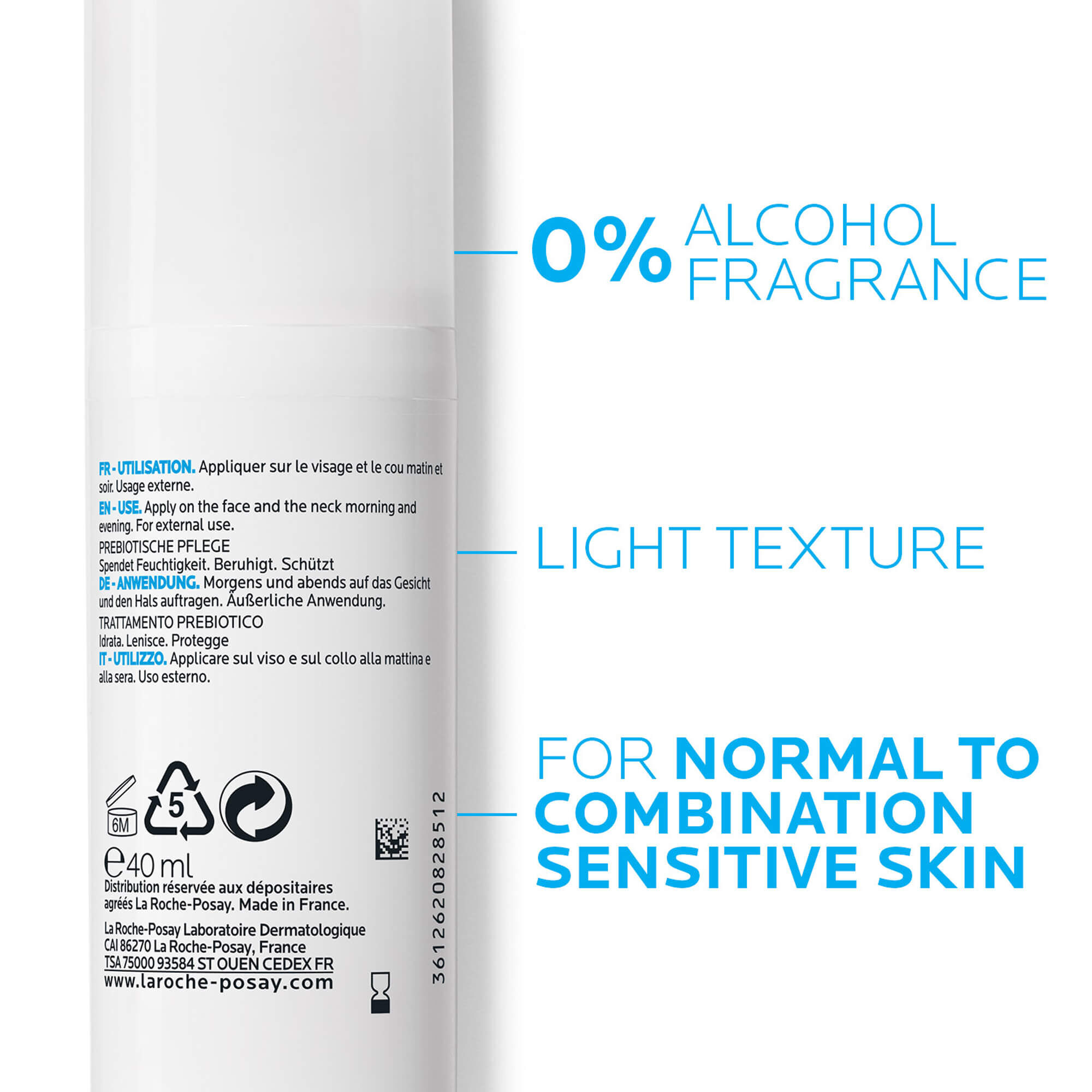 Toleriane Sensitive Fluide | Prebiotic Skincare | La Roche-Posay UK