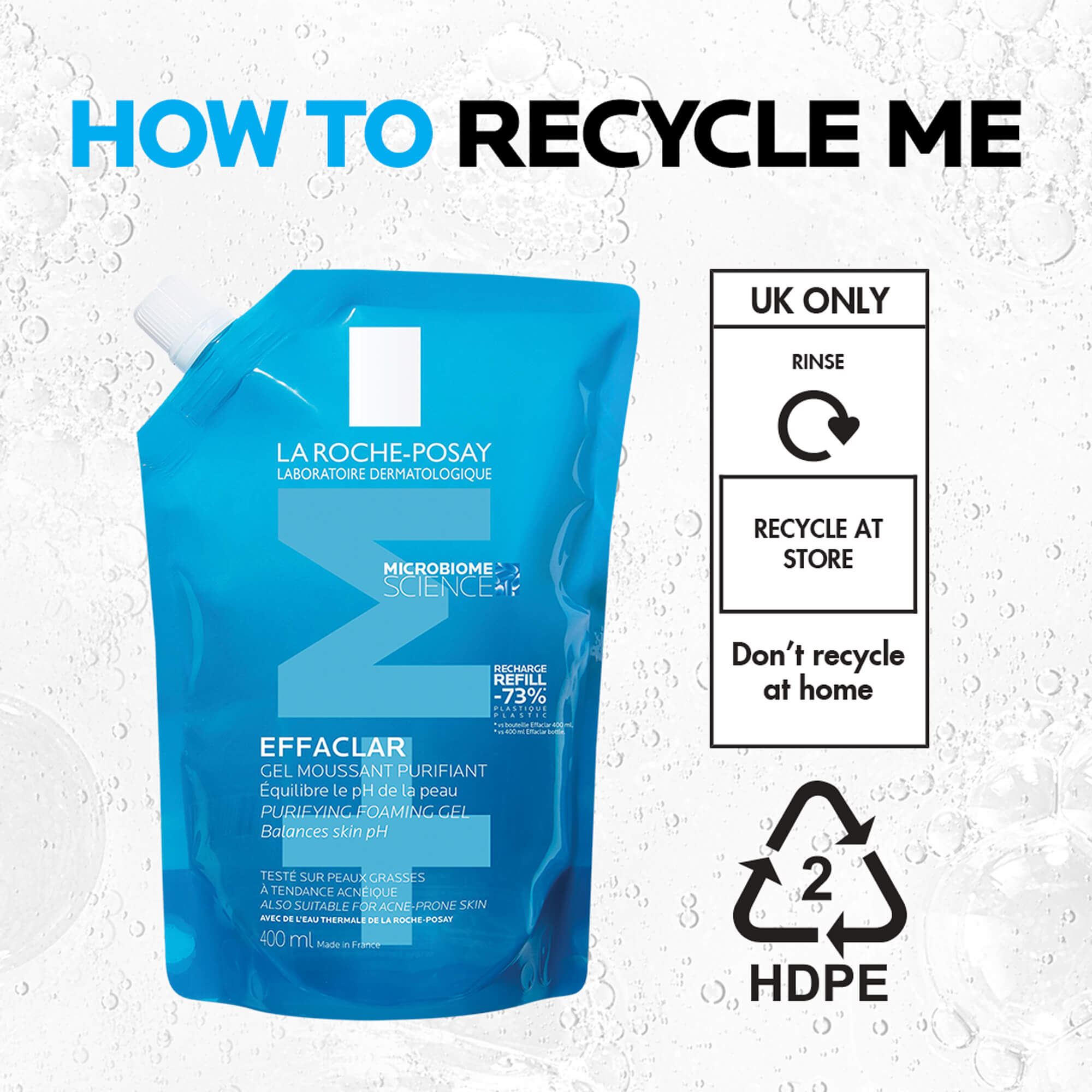 Effaclar Purifying Cleansing Gel & Refill Pouch | La Roche-Posay UK