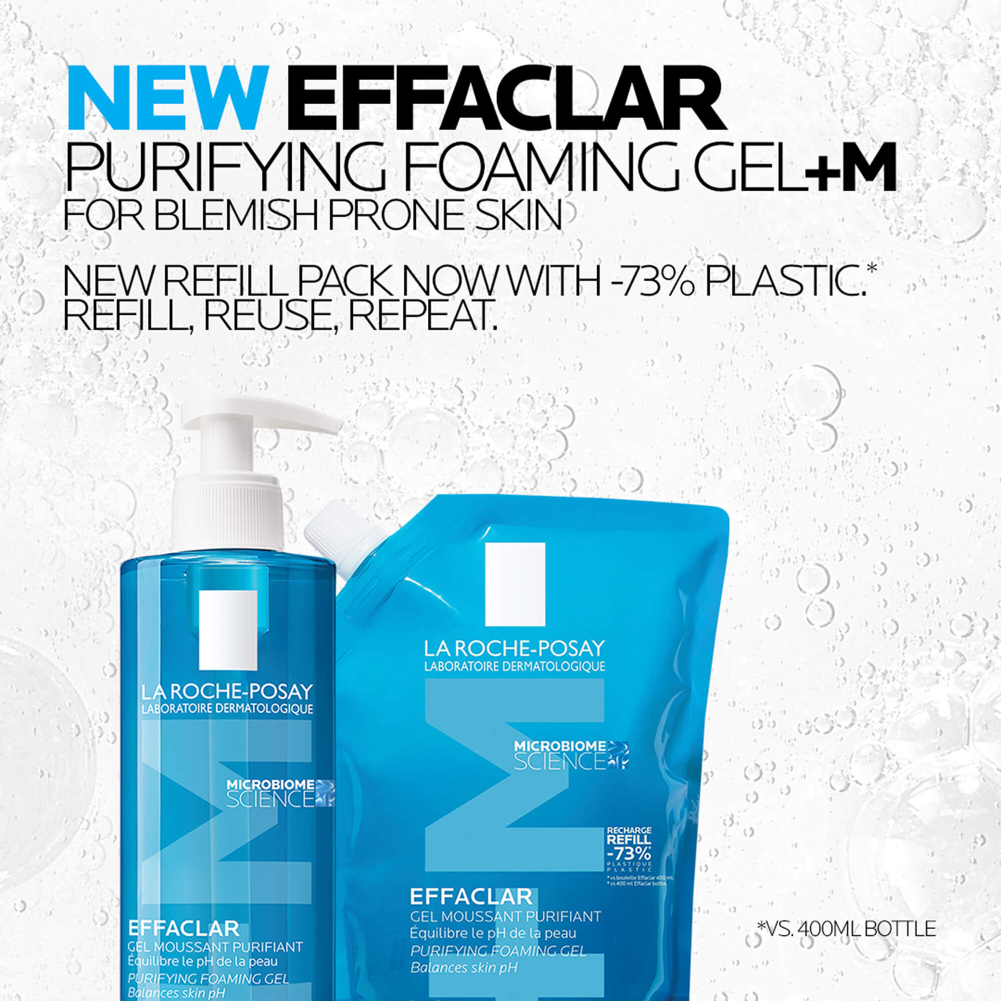 Effaclar Purifying Cleansing Gel & Refill Pouch | La Roche-Posay UK